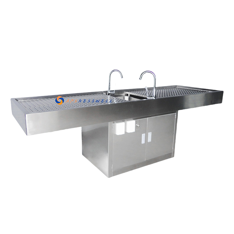 Autopsy Table,Morgue Cadaver Table,Necropsy Dissection Table