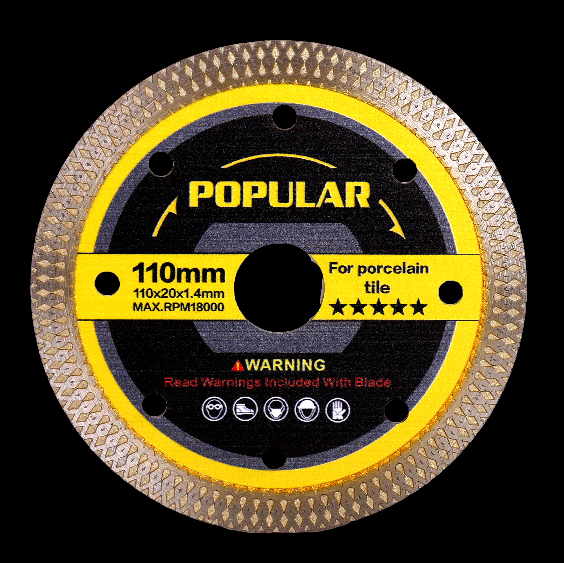 Diamond saw blade for tile cutting