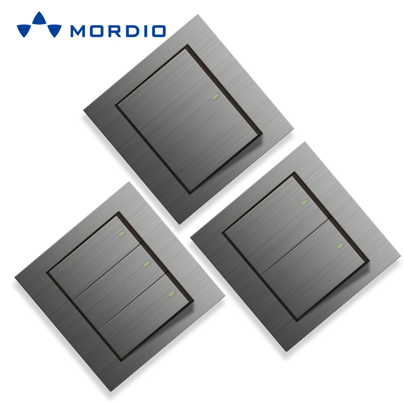 S5 Stainless 3gang 1way electrical switch