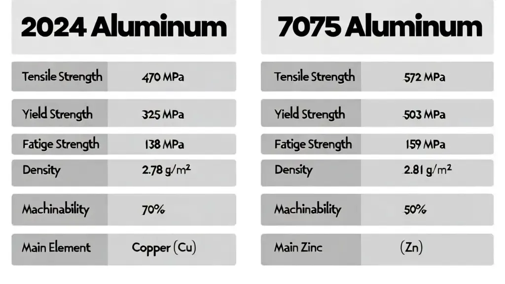 2024 vs 7075 Aluminum: Complete Comparison Guide (2025)