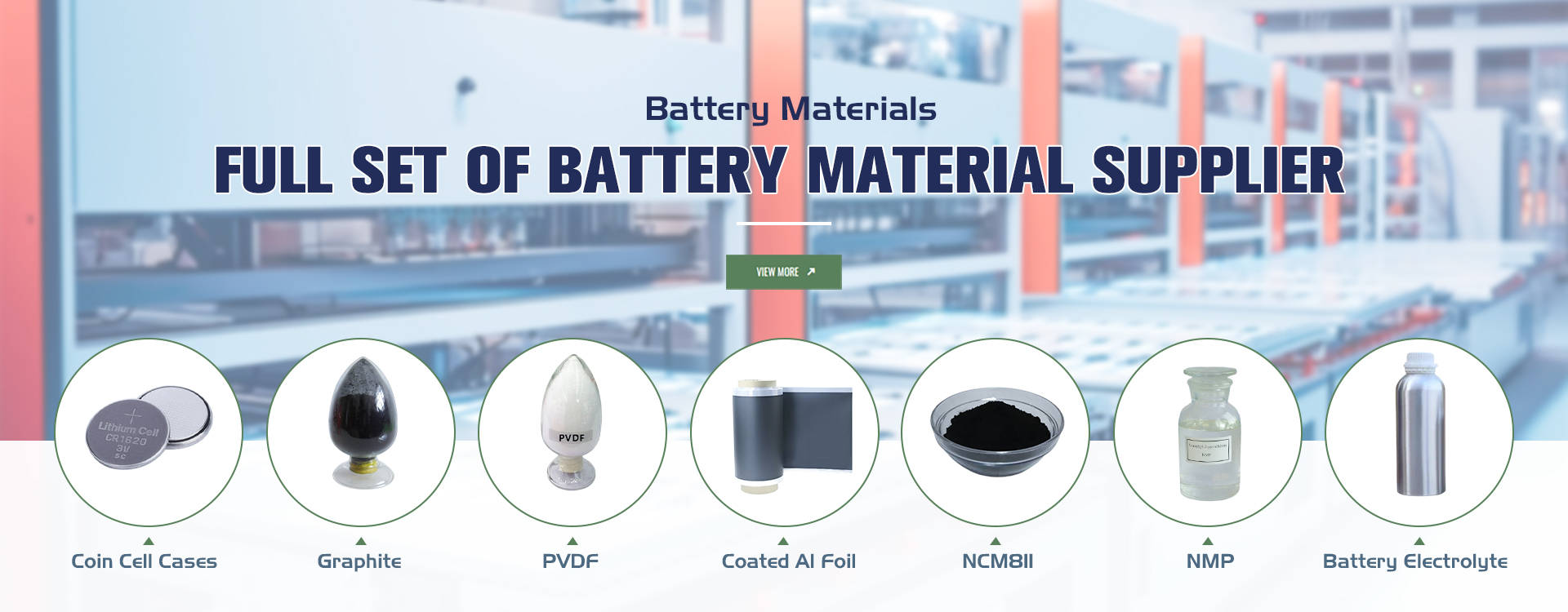 Battery Raw Materials and Equipment Supplier