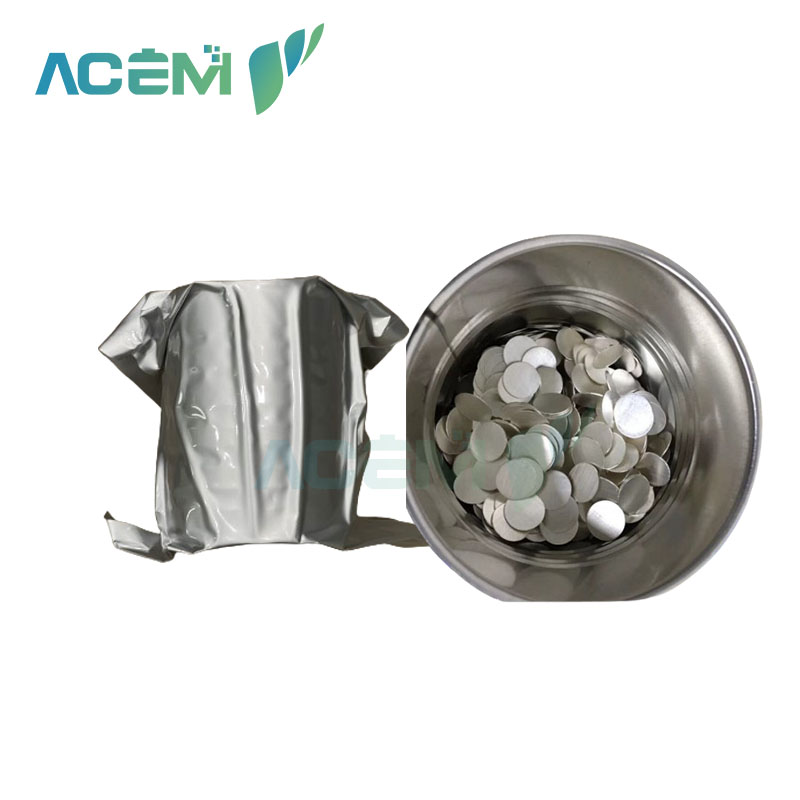 Buy Purity Lithium Li Metal Chips Coin Cell Battery Raw Materials