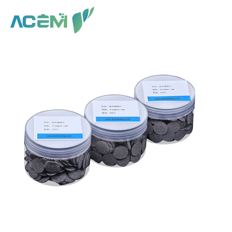 Buy Lithium Battery Materials Porous Metal Nickel Foam Discs