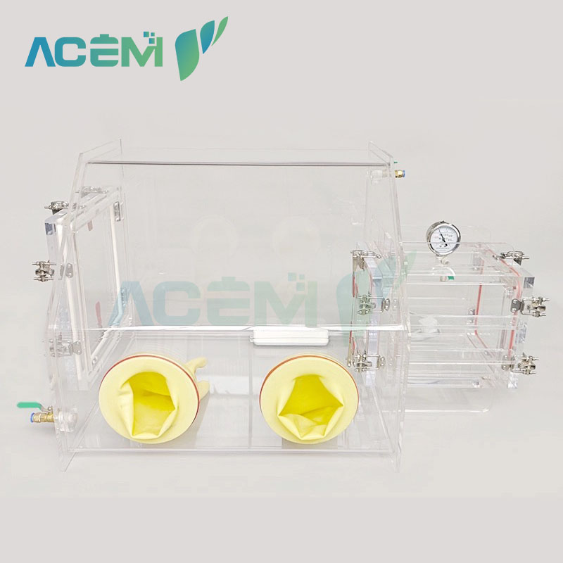 Buy Plexiglass Fully Transparent Acrylic Glove Box for Lab