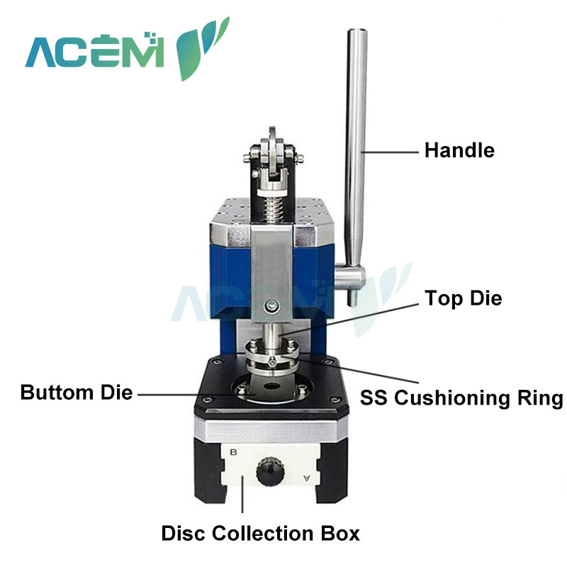 Buy Manual Coin Cell Disc Cutter Machine for Battery Electrode
