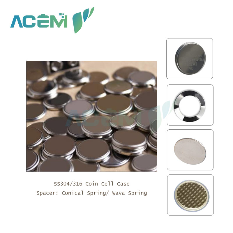 Buy 304SS/316SS CR2032/25/16 Coin Cell Cases For Battery Lab Research