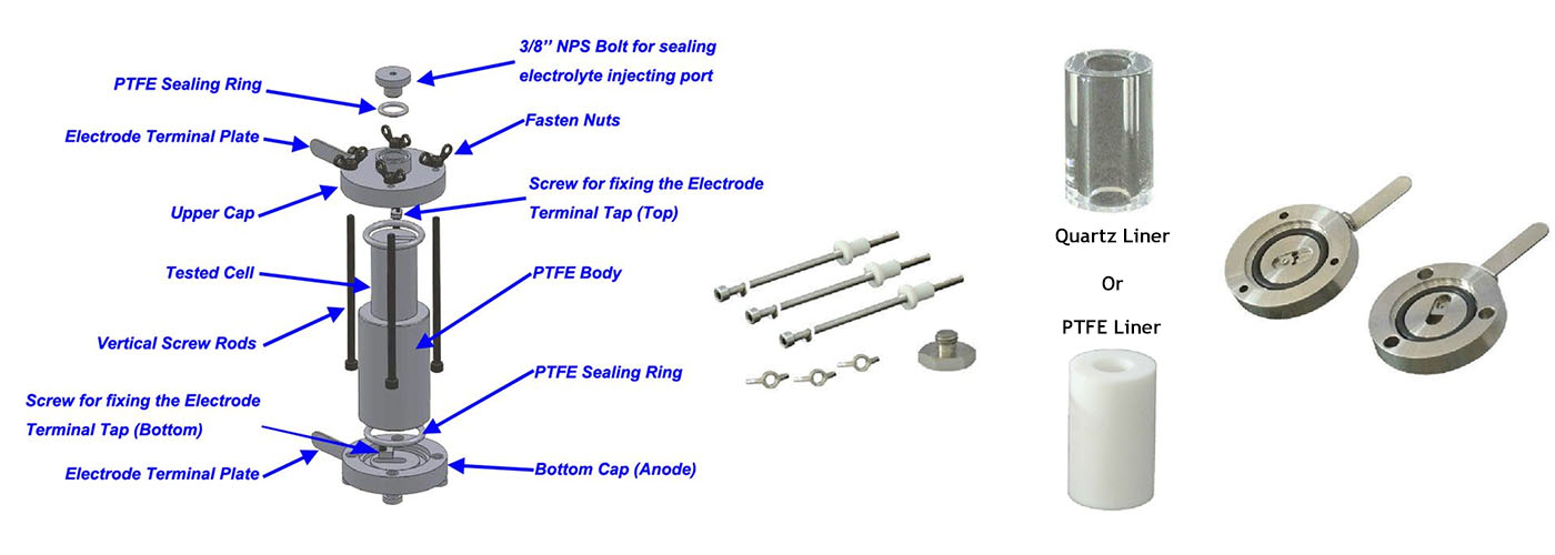 Buy Split Test Cell for Lab 18650 Cylindrical Battery