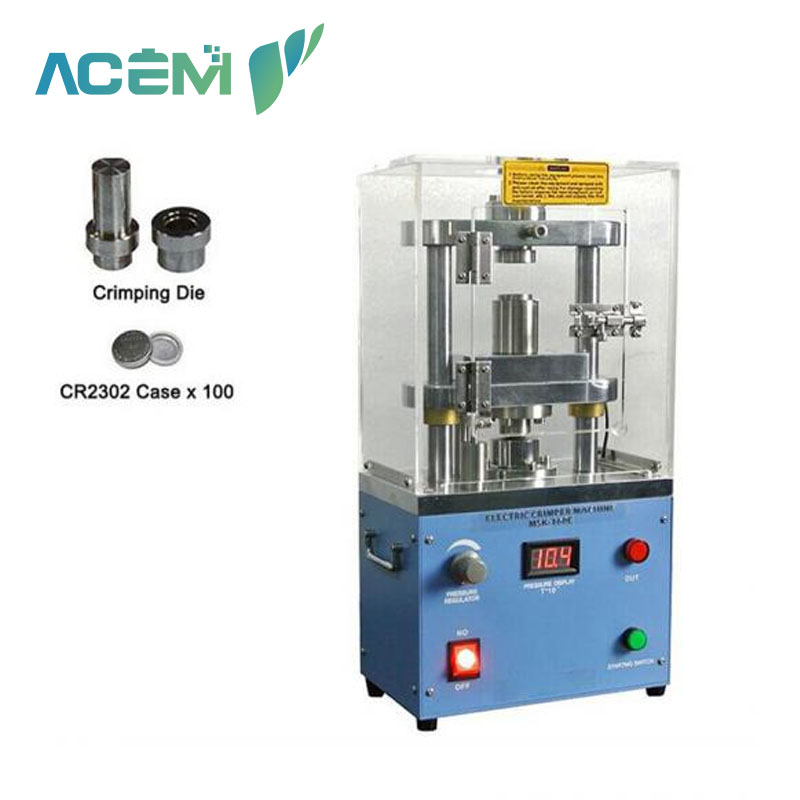 Pressure Controlled Electric Coin Cell Crimper for Coin Cell Battery