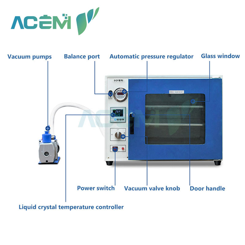 DZF-6020 Vacuum Drying Oven for Lithium Battery Lab