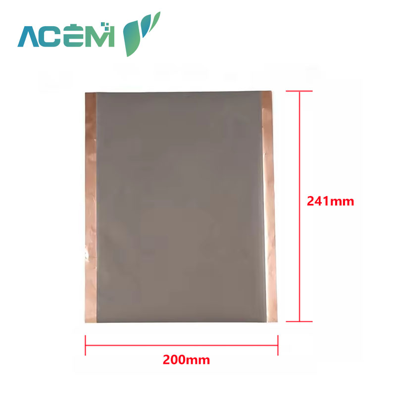Lithium Anode Material Copper Foil Coated Hard Carbon Electrode Sheet