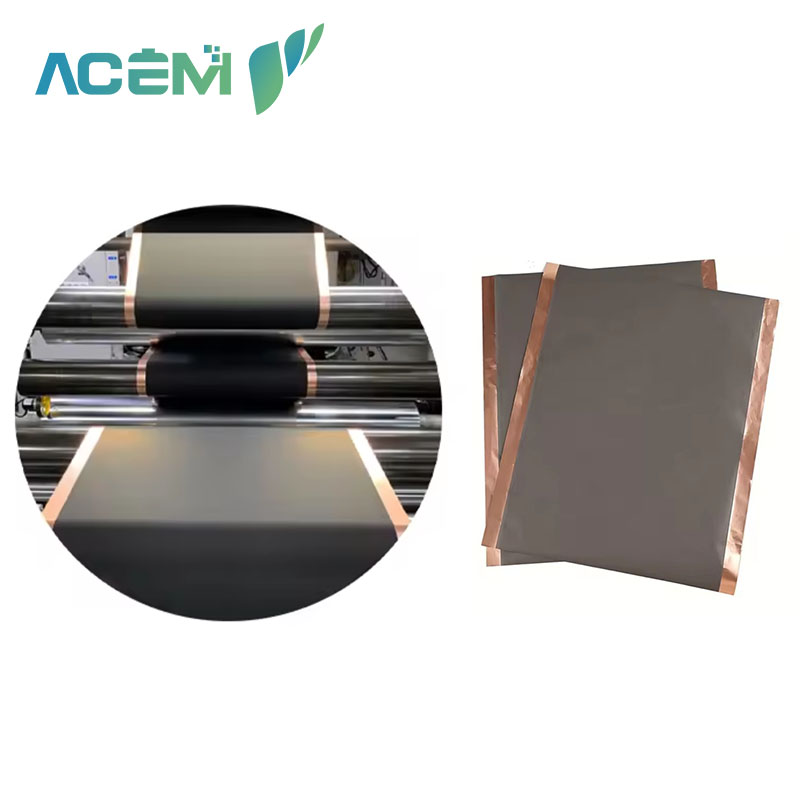 Lithium Anode Material Copper Foil Coated Hard Carbon Electrode Sheet