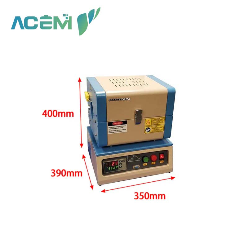 Buy Compact 1200C Split Tube Furnace with Vacuum Flange for Lab Use