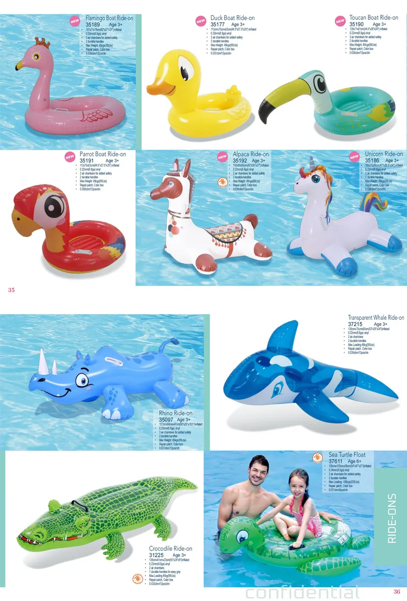 Inflatable Plastic Beach Toys