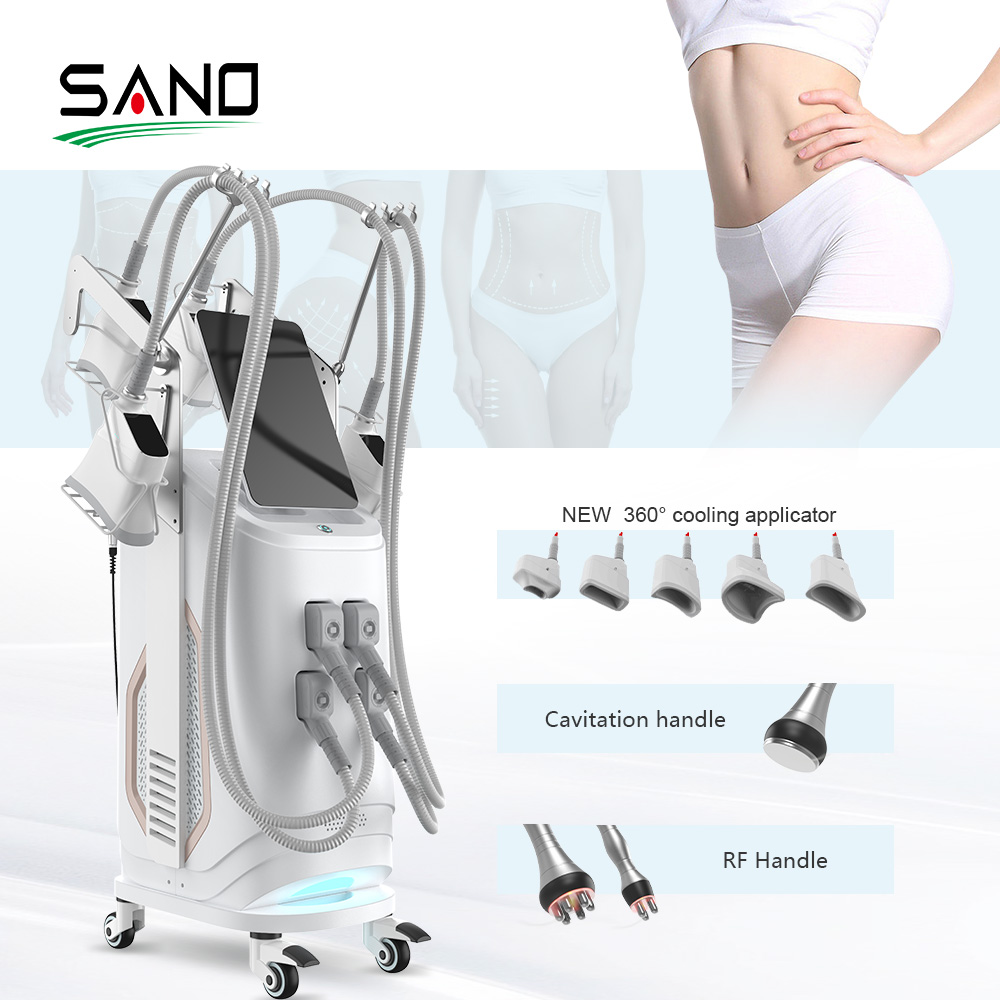 360 fat freezing cryolipolysis 4 handles vertical rf cavitation ...