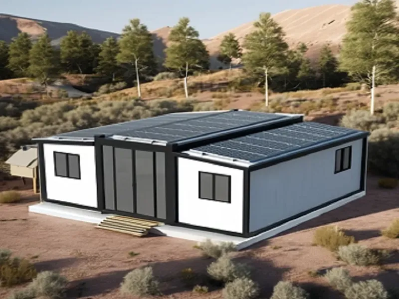Expandable Container House Solar Panel， Prefabricated Houses