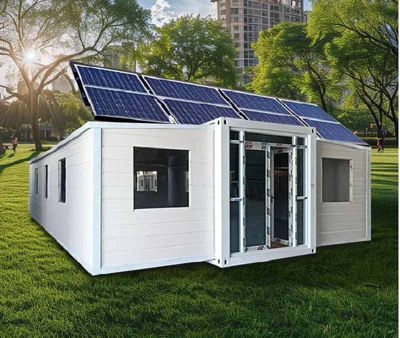 Expandable Container House Solar Panel， Prefabricated Houses