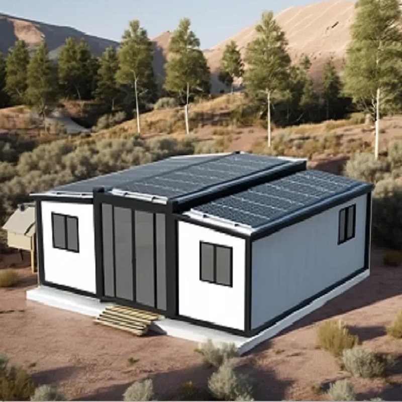 Expandable Container House Solar Panel Prefabricated Houses