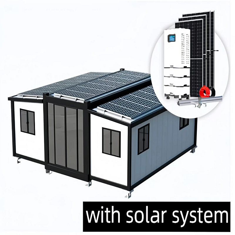 Luxury Expandable Container House with Solar Panel | Modular Living