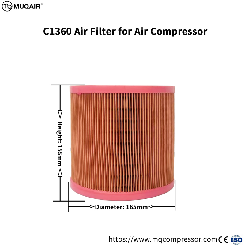 100% new industrial air compressor replacement parts air filter element