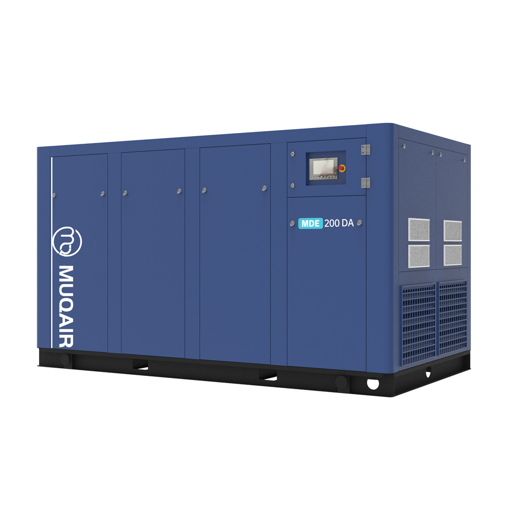 200kw 275hp 2 stage air compressor 8bar double stage compression ...