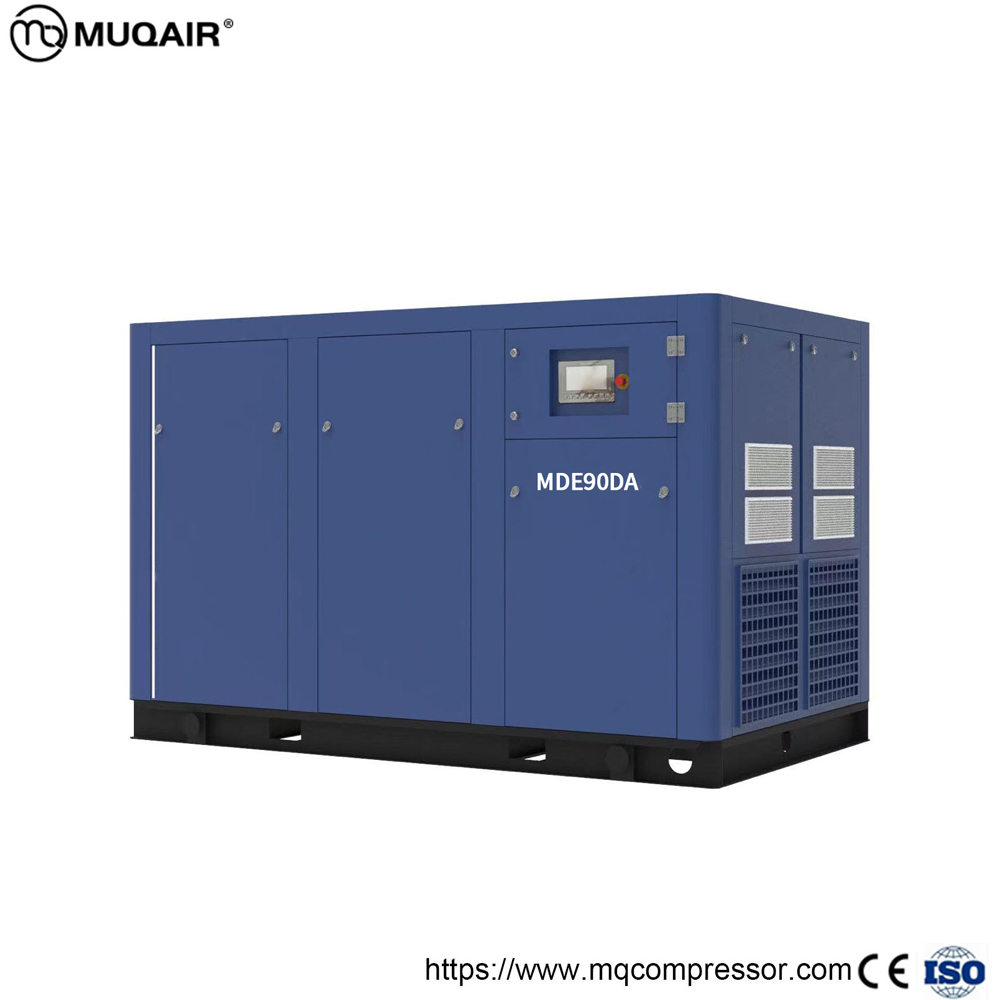 Two Stage Screw Air Compressor 90KW 45/55/75/110KW 2 stage vfd air ...