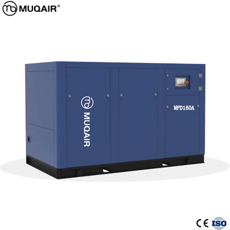 160KW 200HP Double Stage Permanent Magnet VSD Compressor Silent Screw Air Compressor Machine