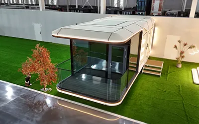 Portable prefabricated homes luxury living capsule house