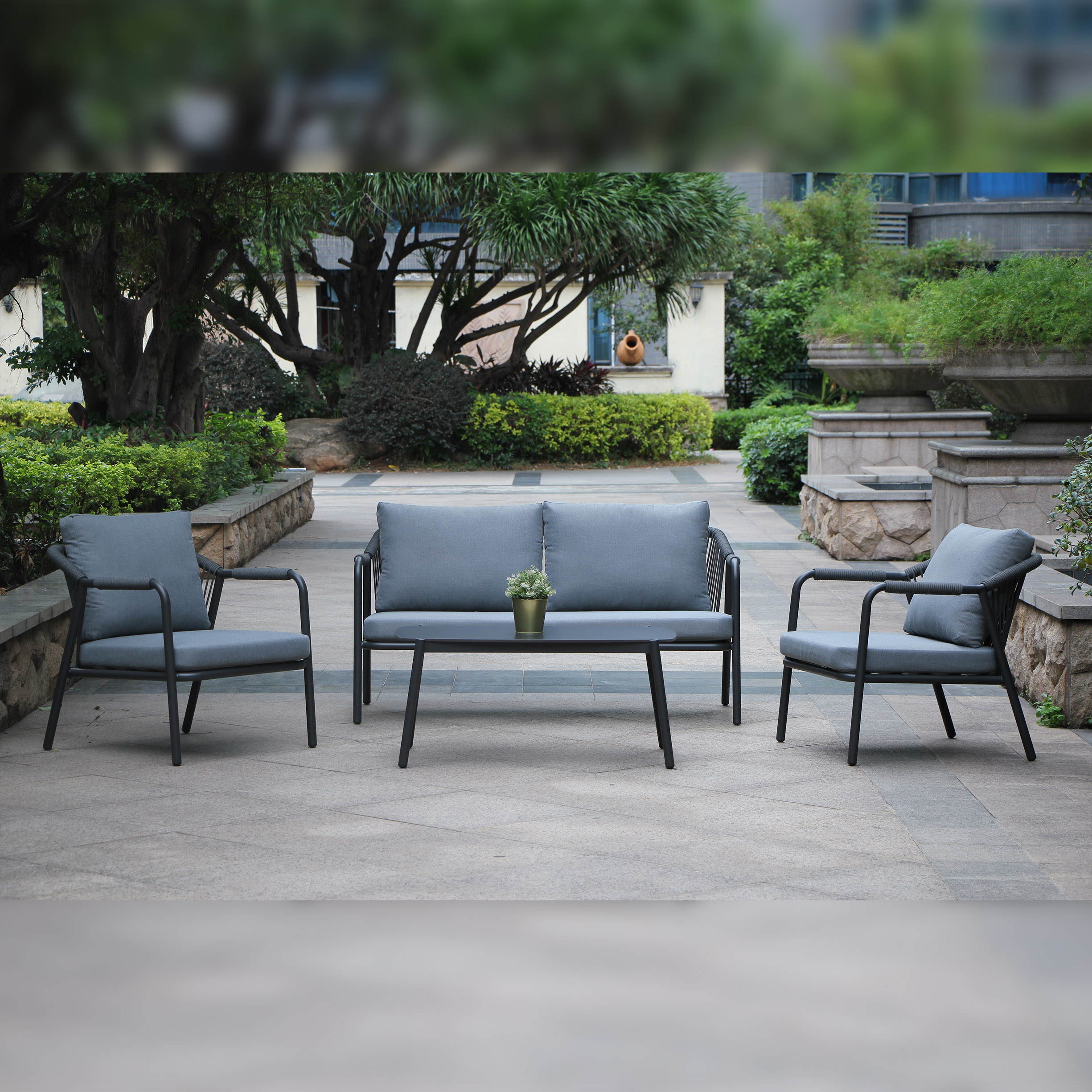 Rope Sofa Set RS022: Stylish, Durable & Waterproof for Outdoors
