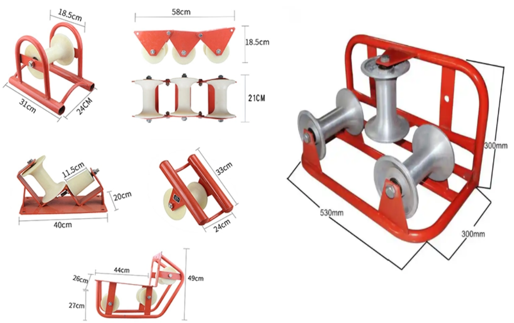 Nylon Aluminium Cable Roller/Cable Pulley Ground Type