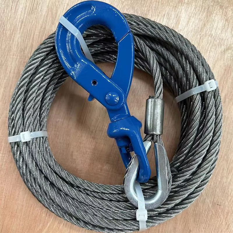 High Strength Steel Wire Rope Sling with Hooks
