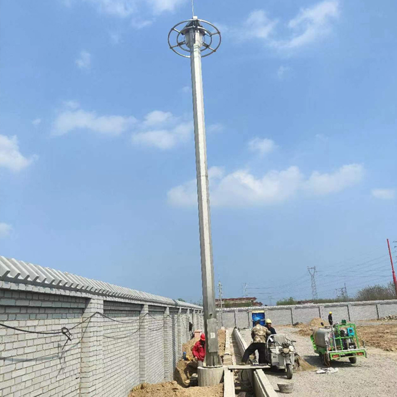High-Mast Light poles for Mining, Docks & Petrochemical Sites