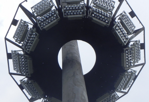 Why High Mast Light Poles Have Tilted Lamp Heads