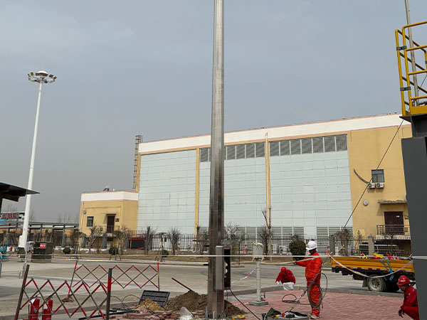 How to calculate the wind load of high mast light poles