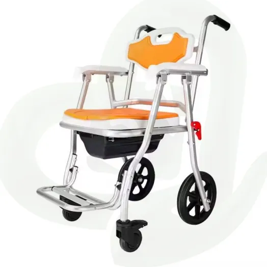 Medic Foldable Commode Chair For Elderly Shower Commode And Wheelchair ...