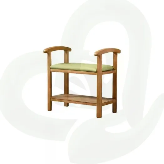 Convenient Age-friendly Wooden Shoe Changing Stool Furniture Accessory ...