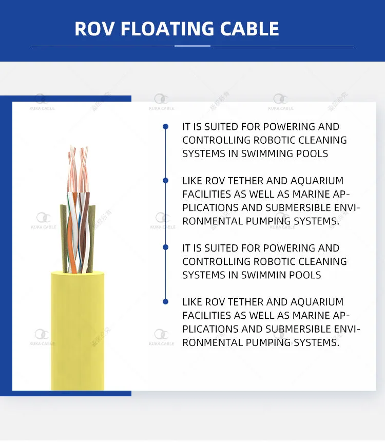 rov tether cable| rov umbilical cable | fiber optic rov cable