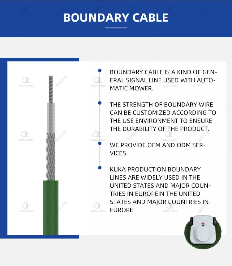 CABLE BOUNDARY WIRE | boundary signal wire | CUSTOMIZED ROBOTIC LAWN MOWER