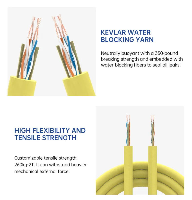 ROV Tether Cable | Twisted Pair Cable | 2*2*26AWG Signal Wire