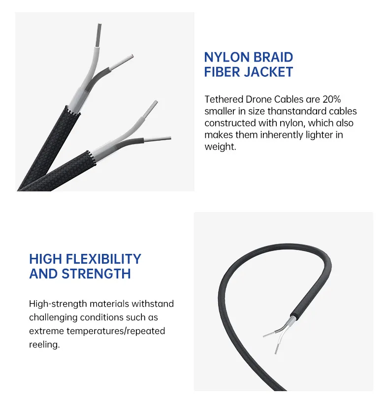 Tethered Drone Cable Manufacture | UAV Tether Cable