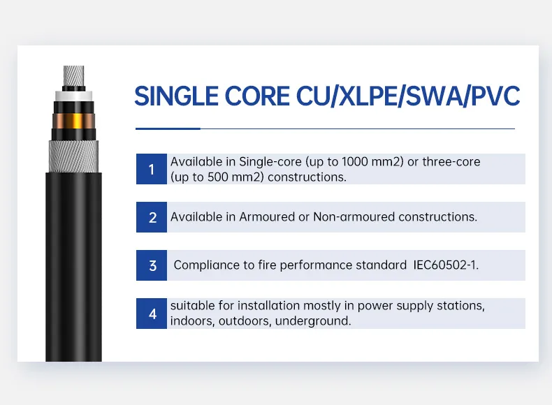 NA2XSH / NA2XSEH | Alumium Cable With Wire Armoured