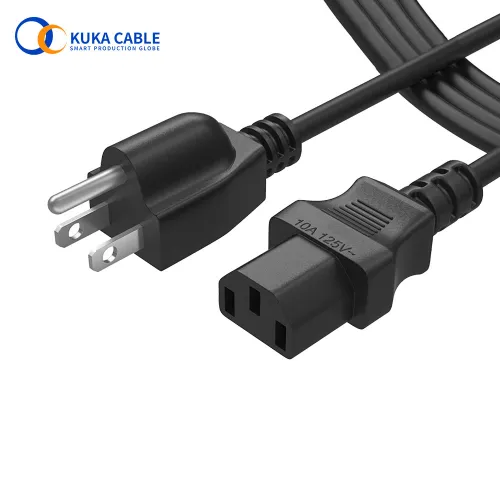 NEMA 5-15P Plug | 3PIN To C13 | US Power Cord