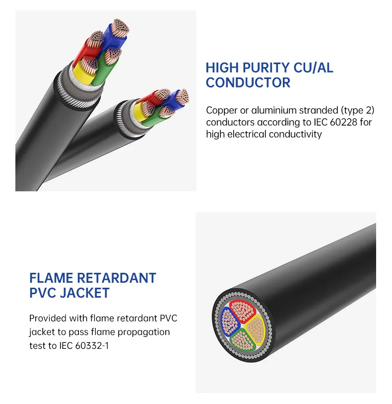 nyy Cable | Armoured wire | CU/XLPE/SWA/PVC cable