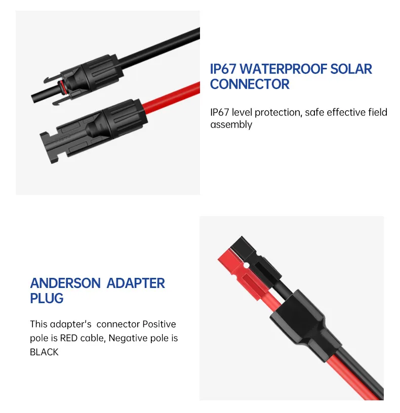 Solar Connector To Anderson Pole | Anderson Adapter Cable