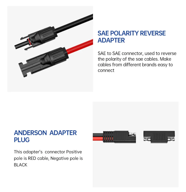 Solar To Sae connector | Male And Female Solar Panel