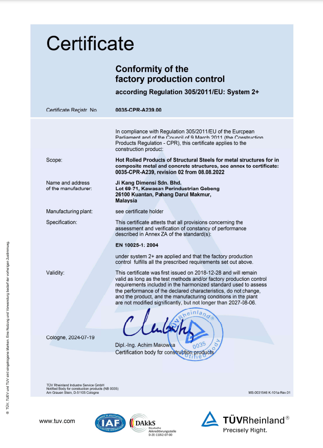 CE MARKING CERTIFICATION