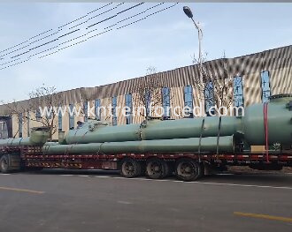 FRP acid alkali mist absorption tower and pipeline delivery