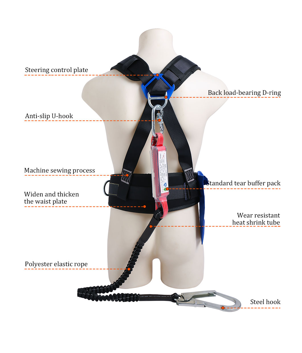 Padded Half Body Safety Harness Manufacturer | CE Certified
