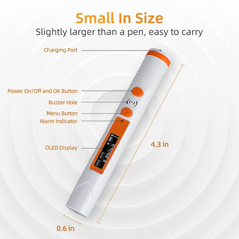 Pen Type B-ray X-ray Y-ray Geiger Radiation Monitor Alarm Geiger Muller ...