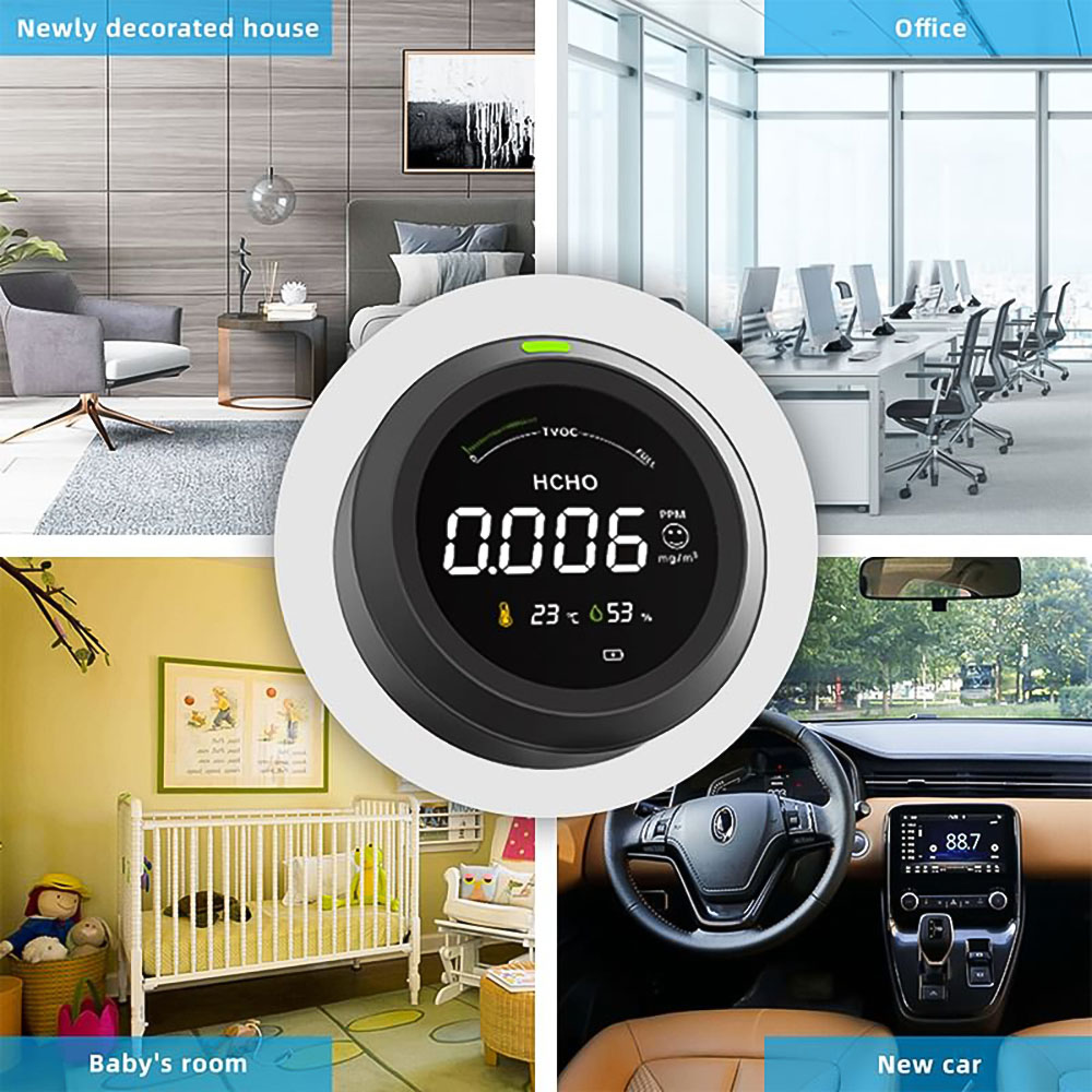 WIFI Formaldehyde Detector Indoor Air Quality Monitor for HCHO TVOC ...