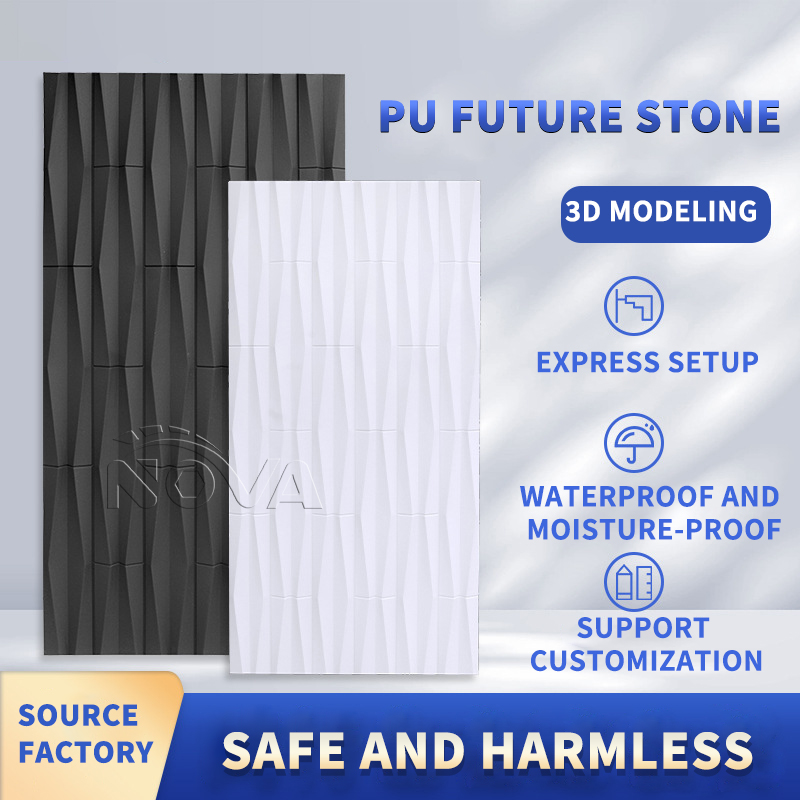 Artificial stone faux PU rock stone wall veneer panel